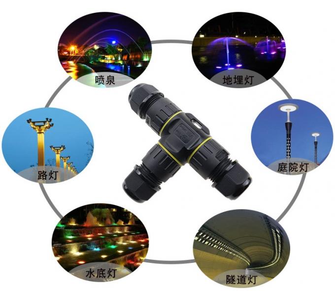 T Type 5 Pin Waterproof Electrical Connectors Cable Junction Box IP68 5 ...