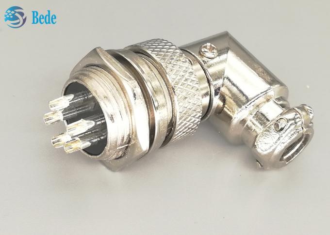 Aviation Gx16 5 Pin Right Angle Connector Male And Female Sets With All ...