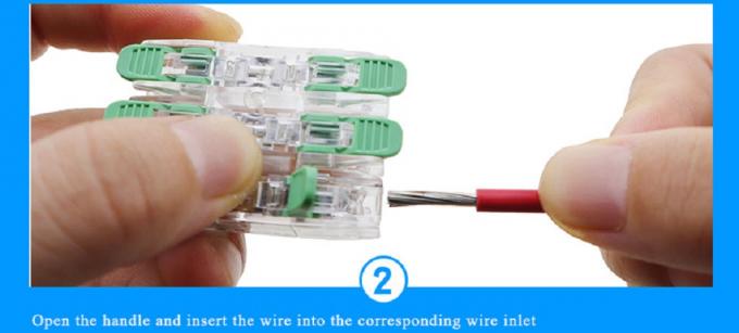 1 Way Quick Terminal Block Universal Wire And Cable Push In Connector ...