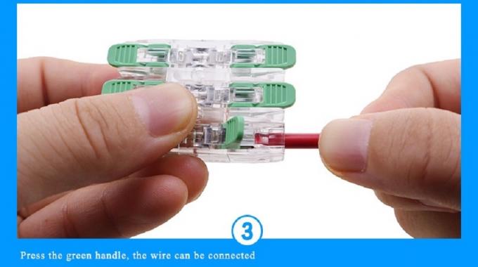 1 Way Quick Terminal Block Universal Wire And Cable Push In Connector ...