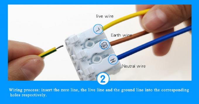 5 Poles Push In Wire Terminal Block Lever Nuts Universal Wire And Cable ...