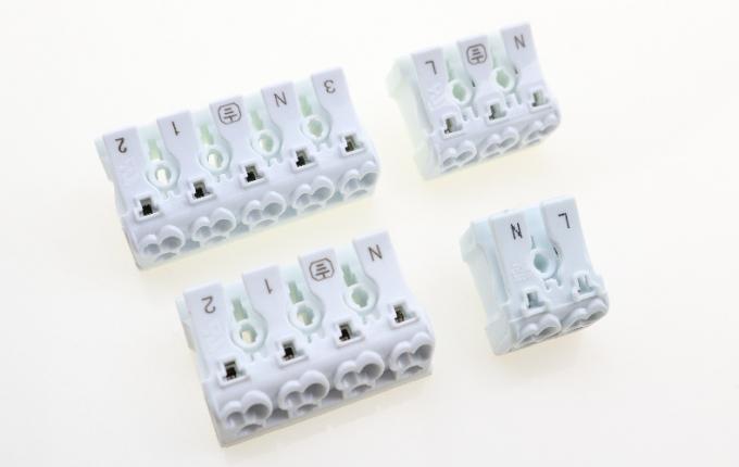 5 Poles Push In Wire Terminal Block Lever Nuts Universal Wire And Cable ...