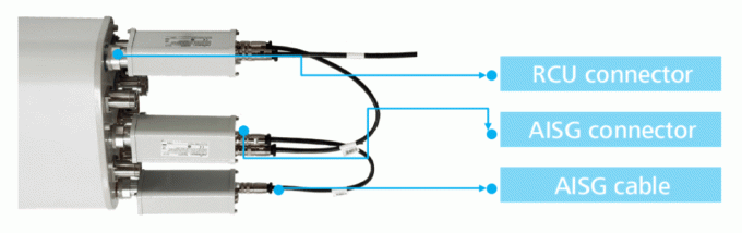 RET Cables Assembly 10 Meter 6 Pins AISG Male To Female For Antenna ...