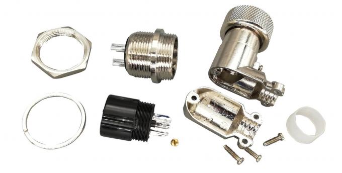 Panel Mounting Connectors Sets Gx20 Connector Elbow 90 Degrees Right Angle