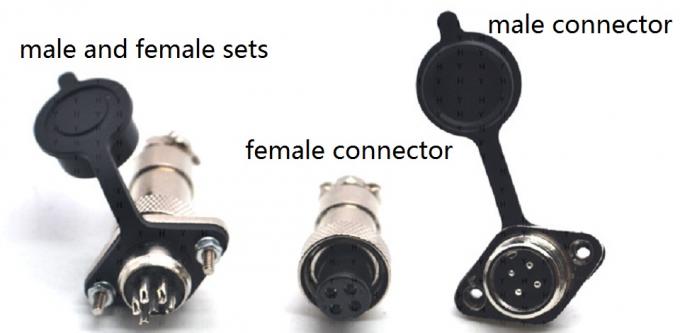 Rhombus Flange M12 3A 200V Military Circular Connectors 5 6 7 Pins