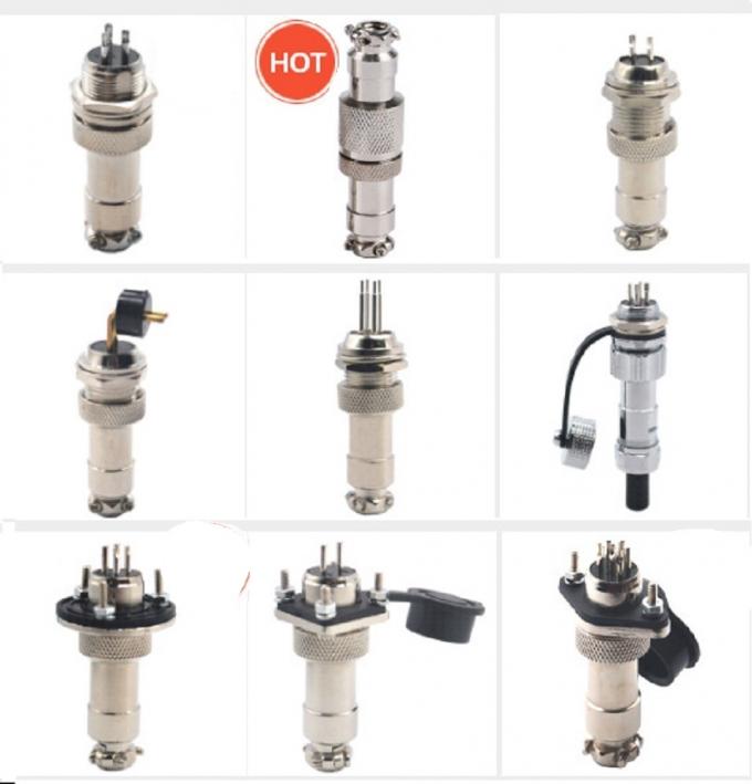 Waterproof IP67 Gx12 Aviation Connector Docking Style 2 Pin 3A 200V