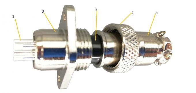 Panel Mounting GX16 Aviation Connector Sets With Rhombus Flange 2~10 Pins