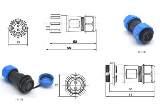 M17 Waterproof Cable Connectors