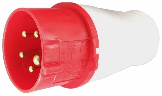 Industrial Plug 3 Phase Socket 5 Pins 3P+N+E 16A PP Material Housing ...