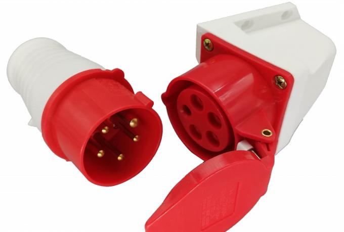 Commando Connector Plug And Socket IEC 60309 380-415V 16Amp Wall ...