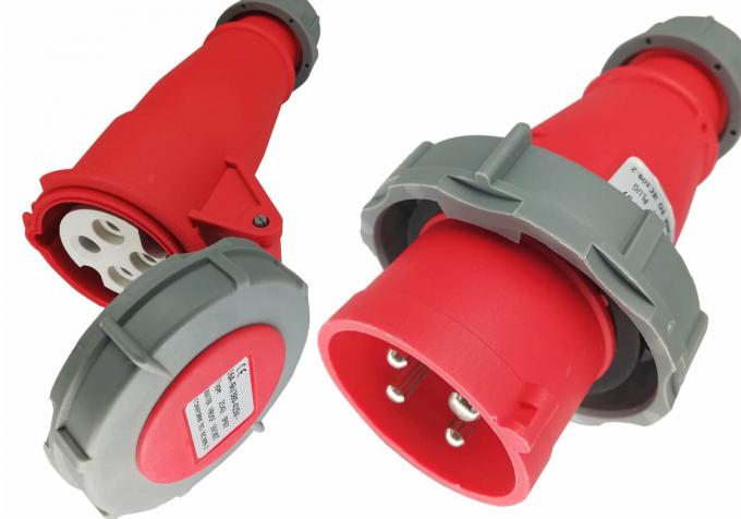 IP67 Industrial Plug Socket 4 Pins(3P+E) 16 And 32 Amp Docking Type