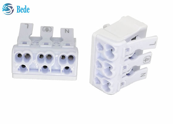3 Pole Push Wire Connector Quick Terminal Block Suitable For Joining ...