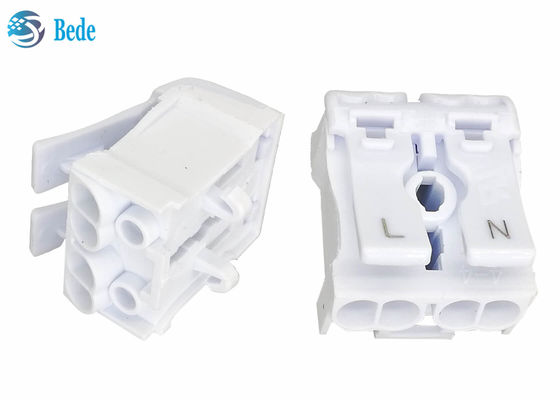 2 Poles PA66 Quick Terminal Blocks Lever Nuts 450V 24A Push In ...