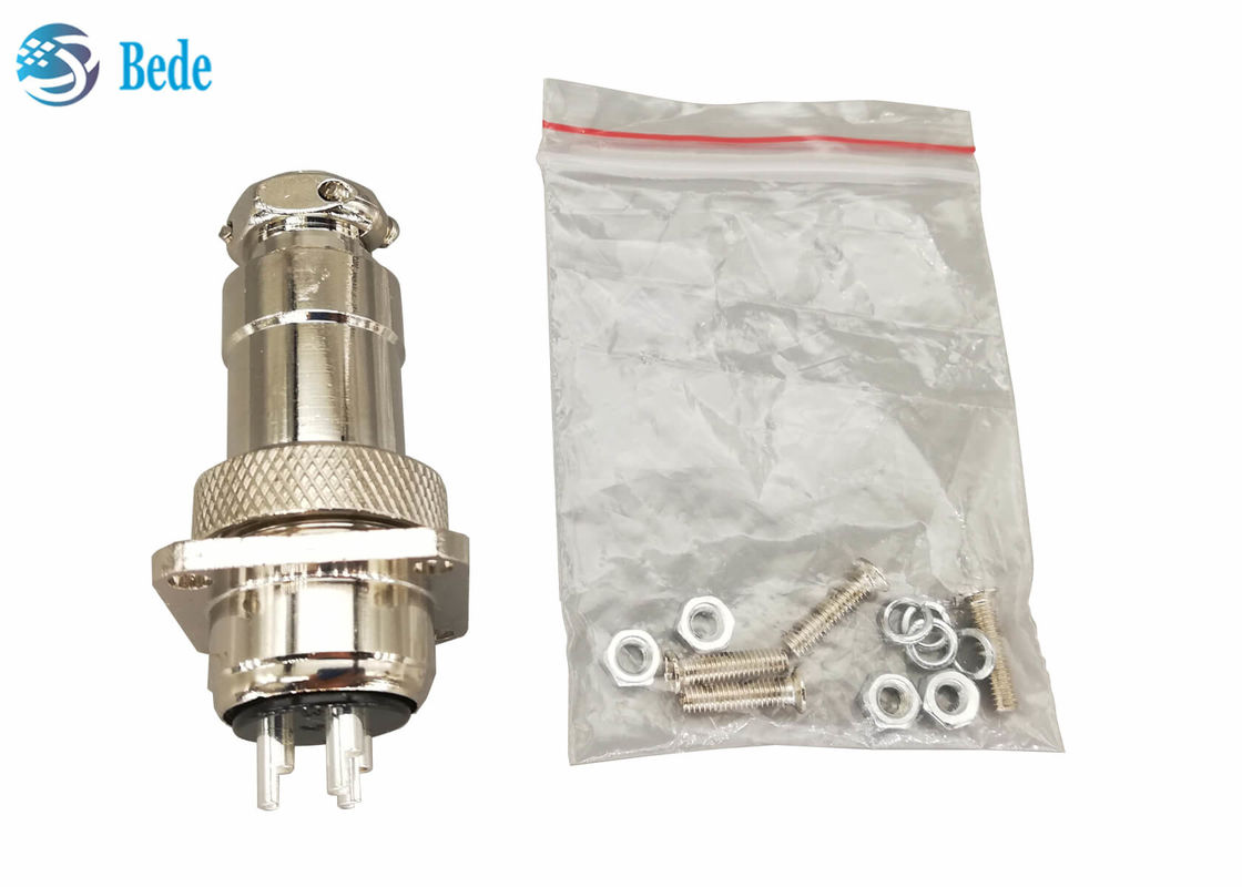 Panel Mount Circular 9 Pins - 2 Pin Aviation Connector GX20 With Square ...