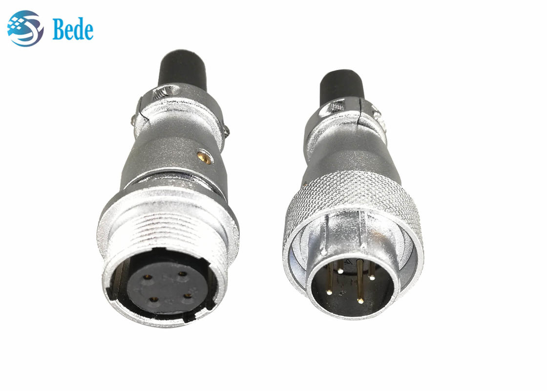 Round 4 Pin Circular Connector Female Male Docking Connectors 4 5 6 ...