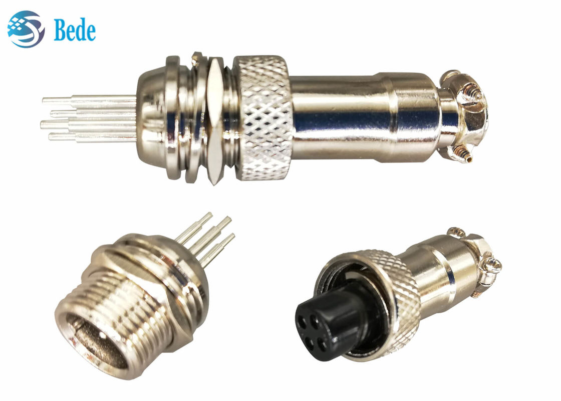 Male To Female Aviation Plug 4 Pin Kits GX16 PCB Welding Style 2 3 4 5 ...