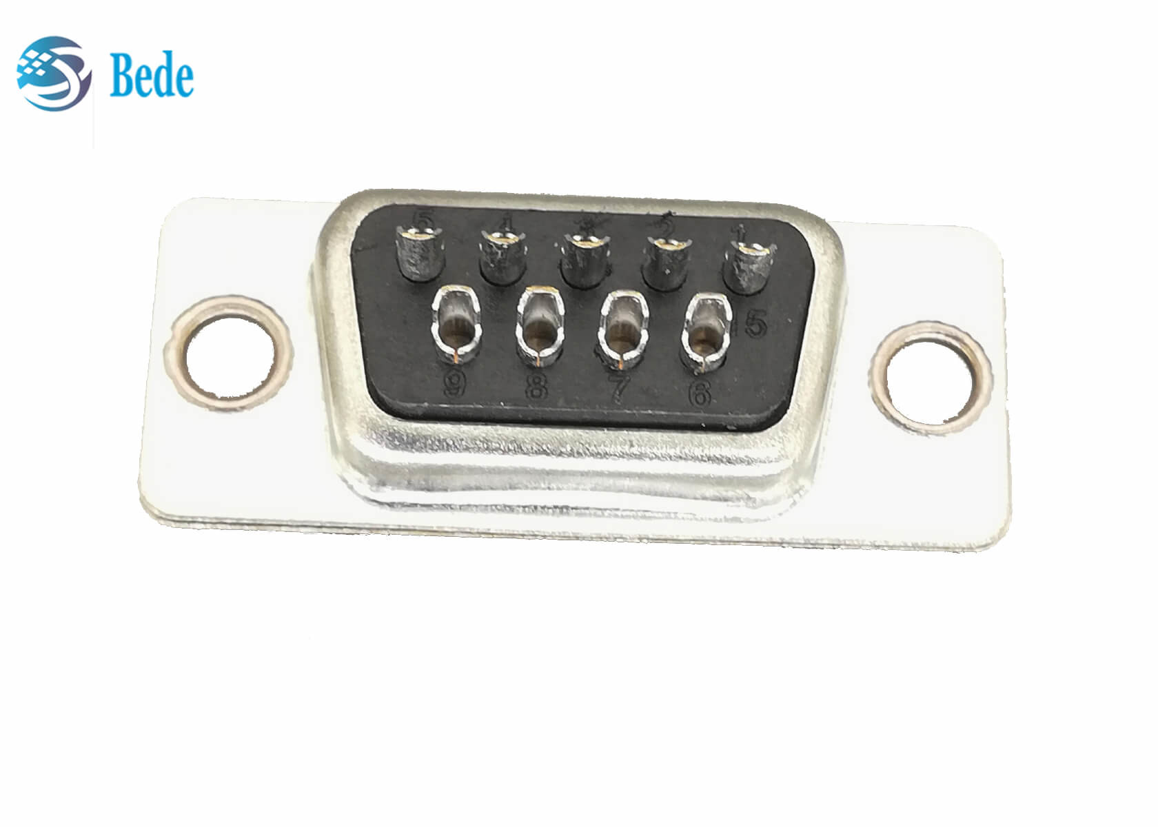 9 Pin Male DB9 Plugs D Sub Connectors Welding Type CE RoHS