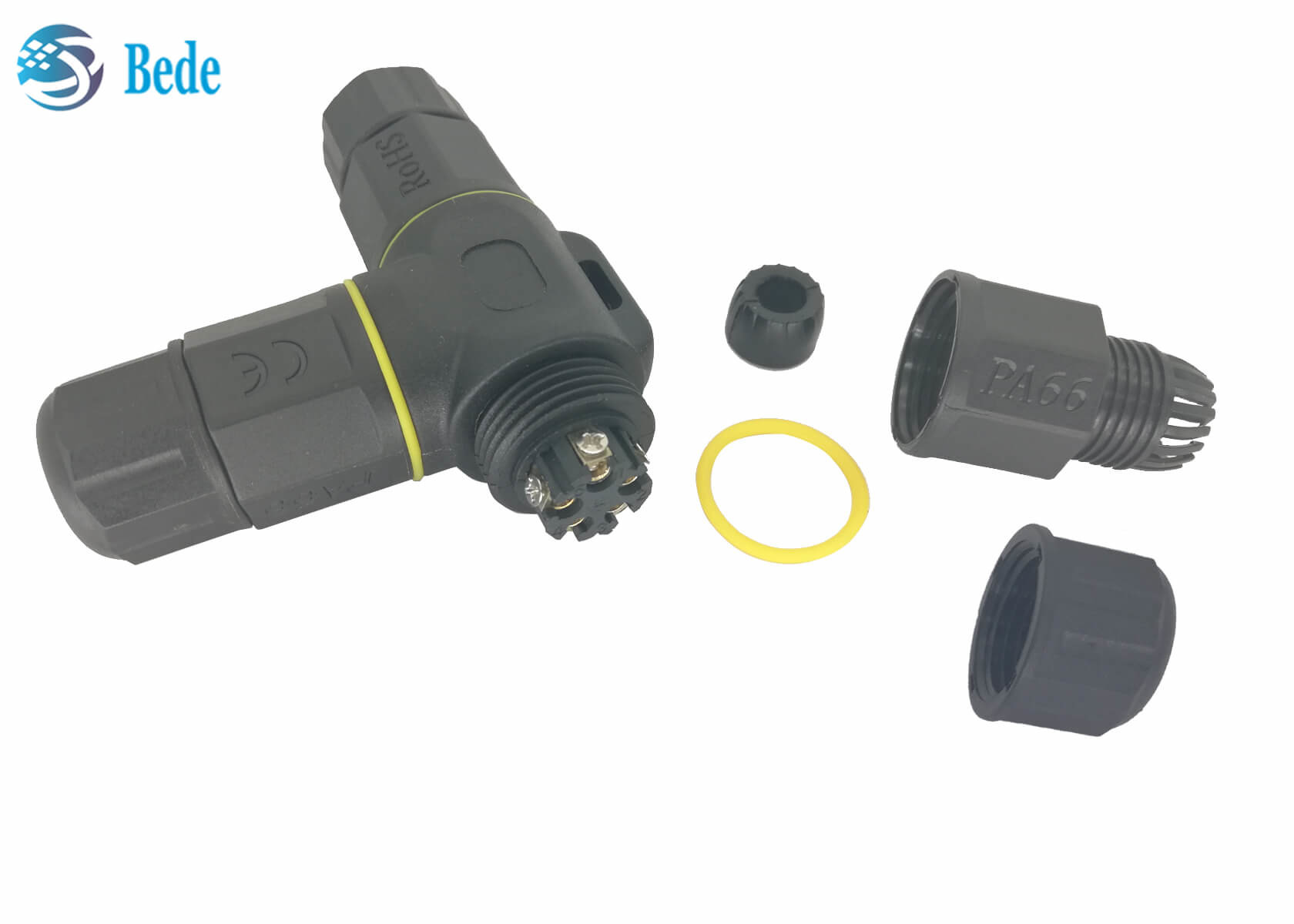 T Type 5 Pin Waterproof Electrical Connectors Cable Junction Box IP68 5 ...