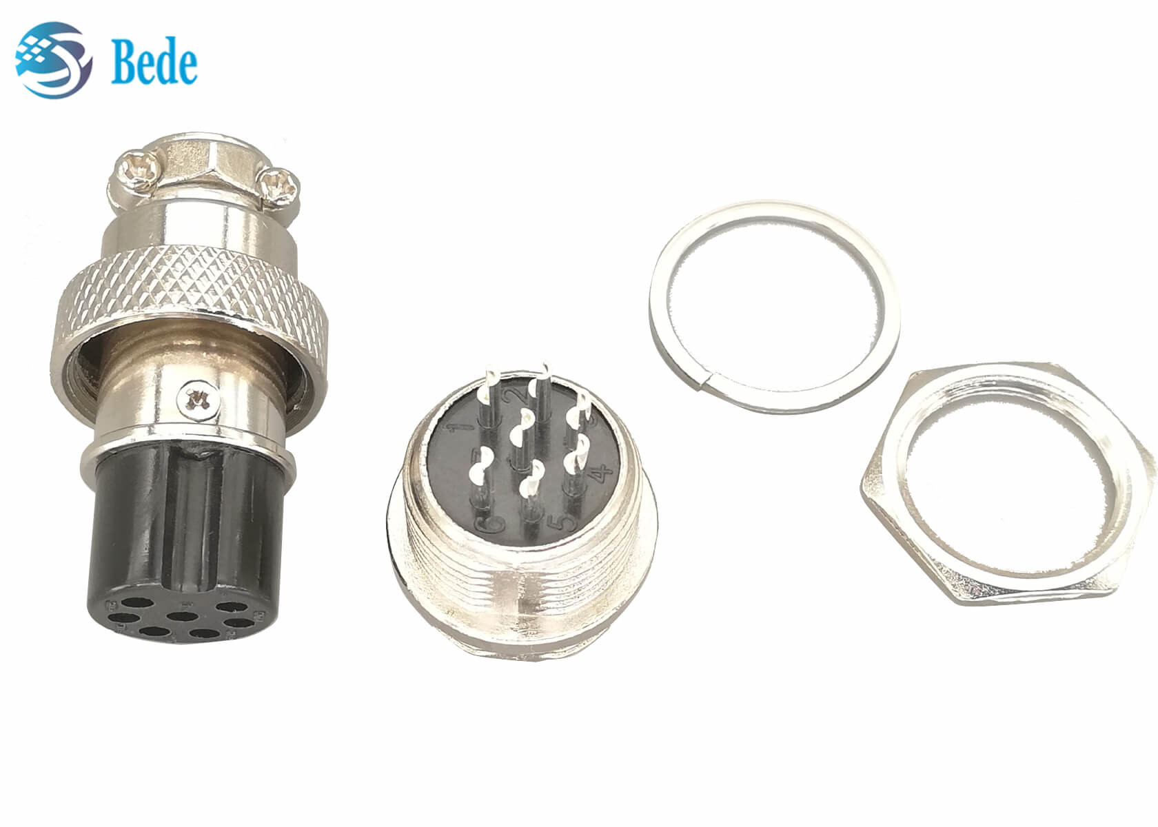 7 Pin Gx16 Aviation Connector M16 Connectors Plug And Socket Sets For ...