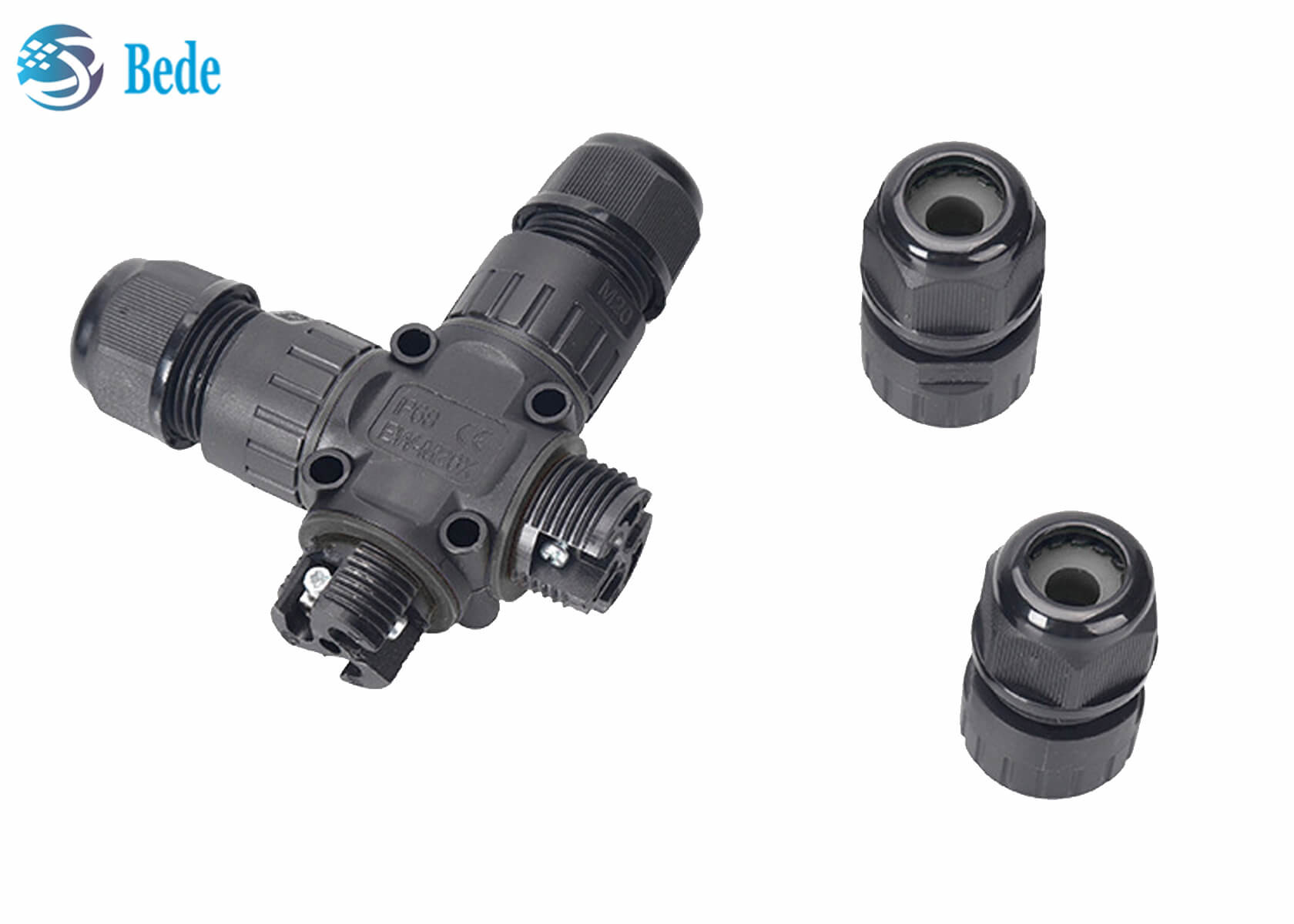 X Type 4-Channel Ip68 Waterproof Connector 3 - Poles Ideal For 3 Pin Wires