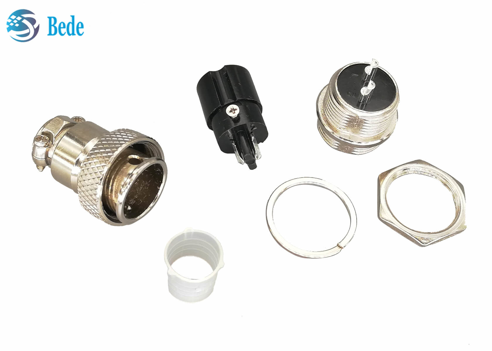 2 Pin 16MM Circular Gx16 Aviation Connector Panel Mount Connector Male ...