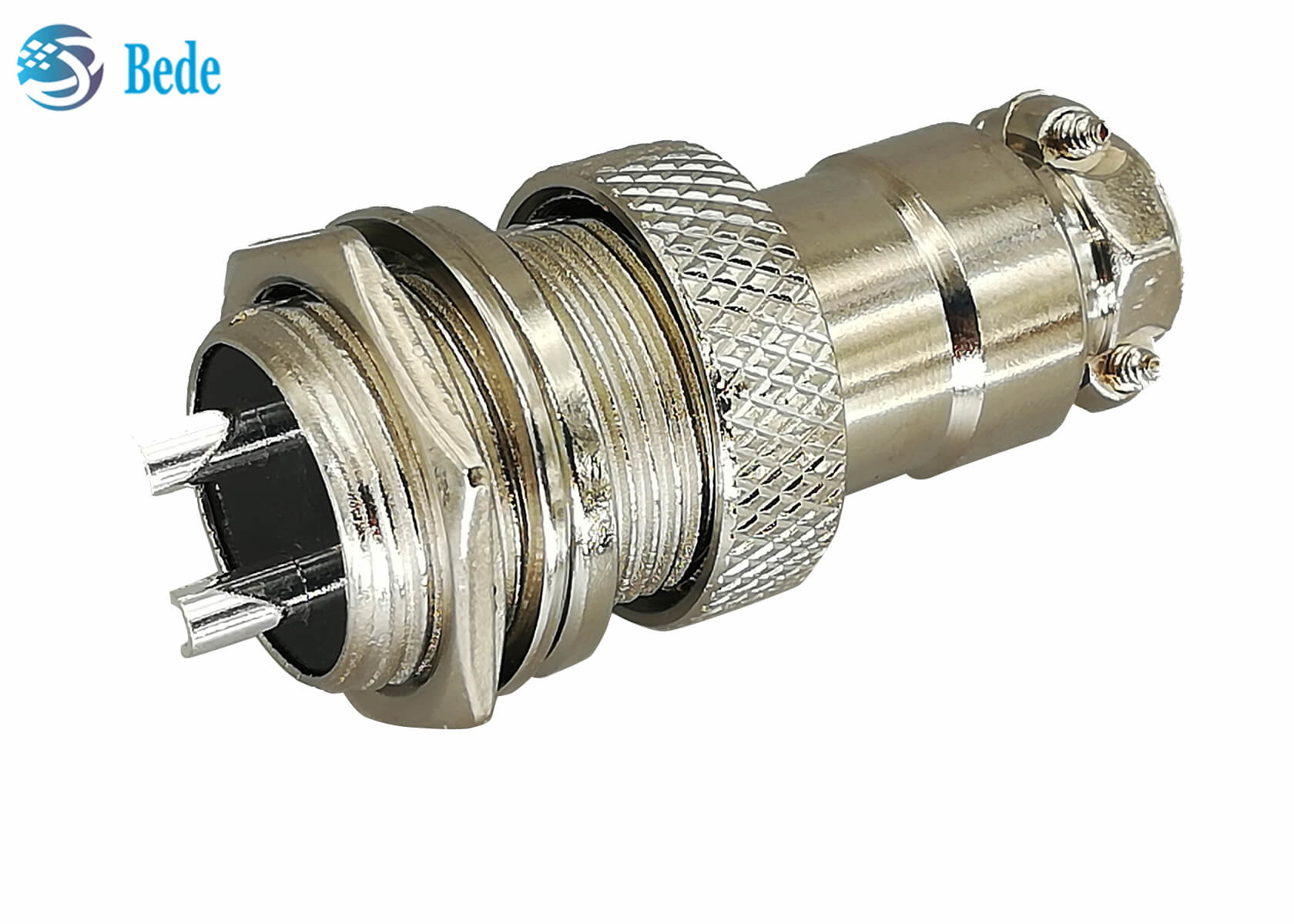 2 Pin 16MM Circular Gx16 Aviation Connector Panel Mount Connector Male ...