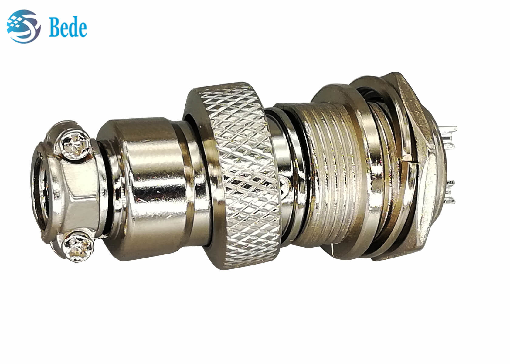 2 Pin 16MM Circular Gx16 Aviation Connector Panel Mount Connector Male ...