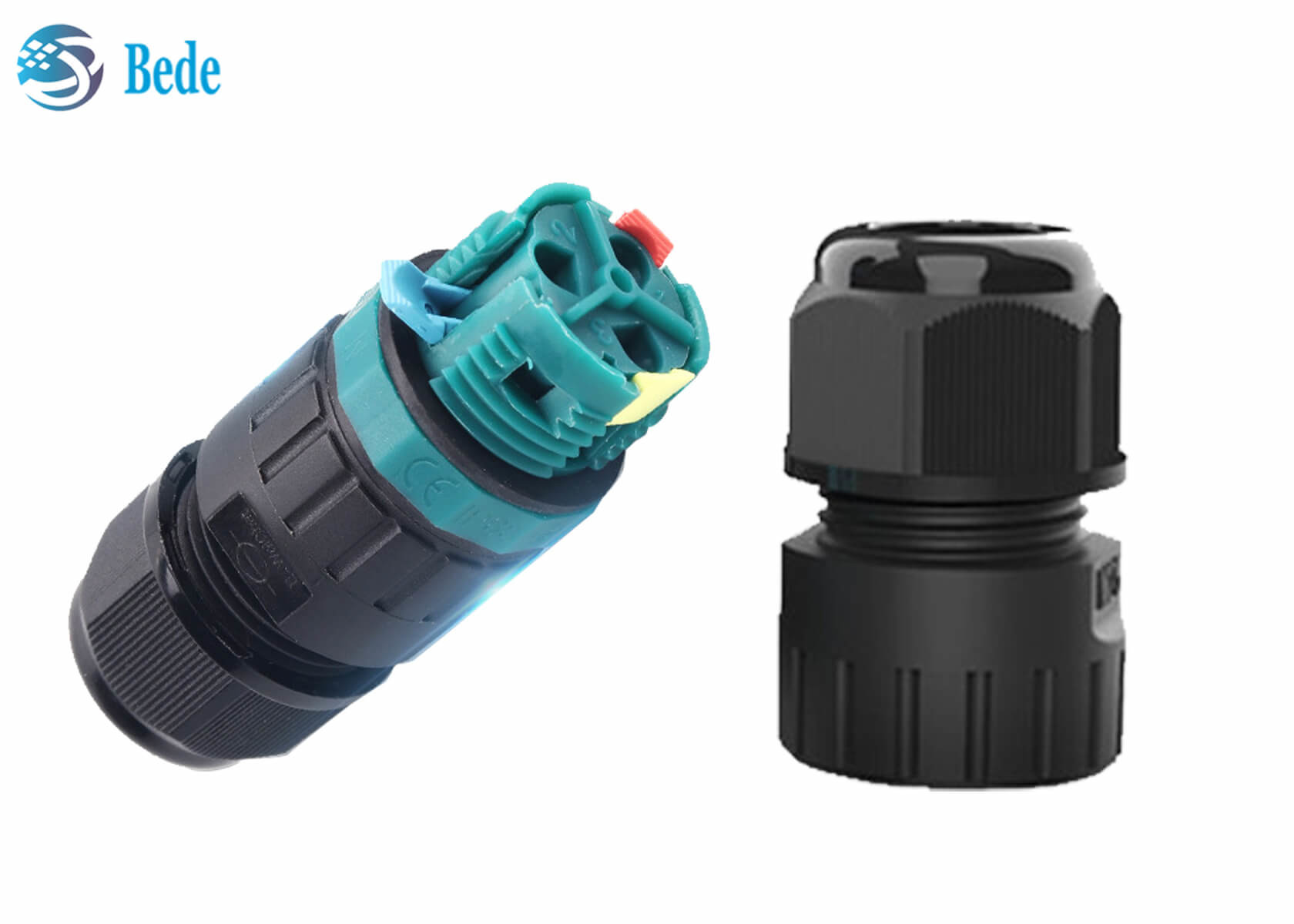 M25 Quick Wiring Screwless Waterproof Cable Connectors 2 3 4 5 Pins 2 ...