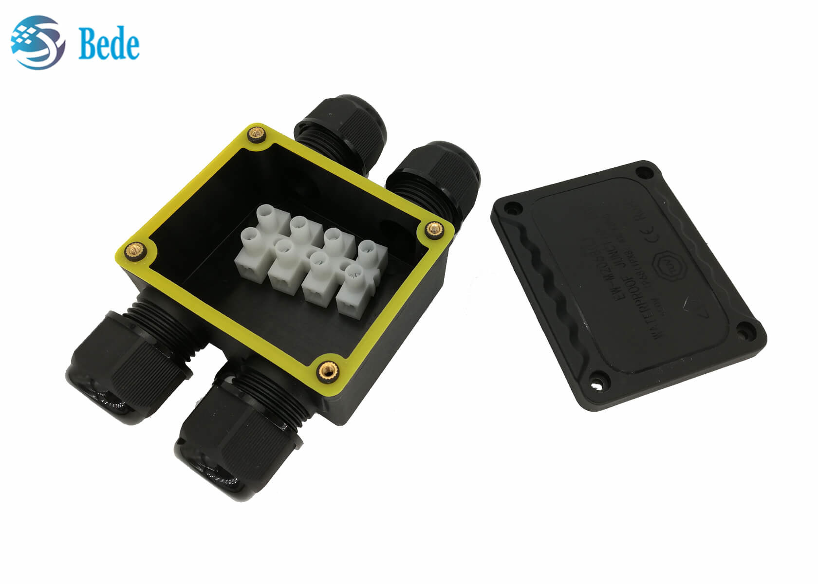 PA 66 External Waterproof Junction Box Wire Distribution Box 4 Channel ...