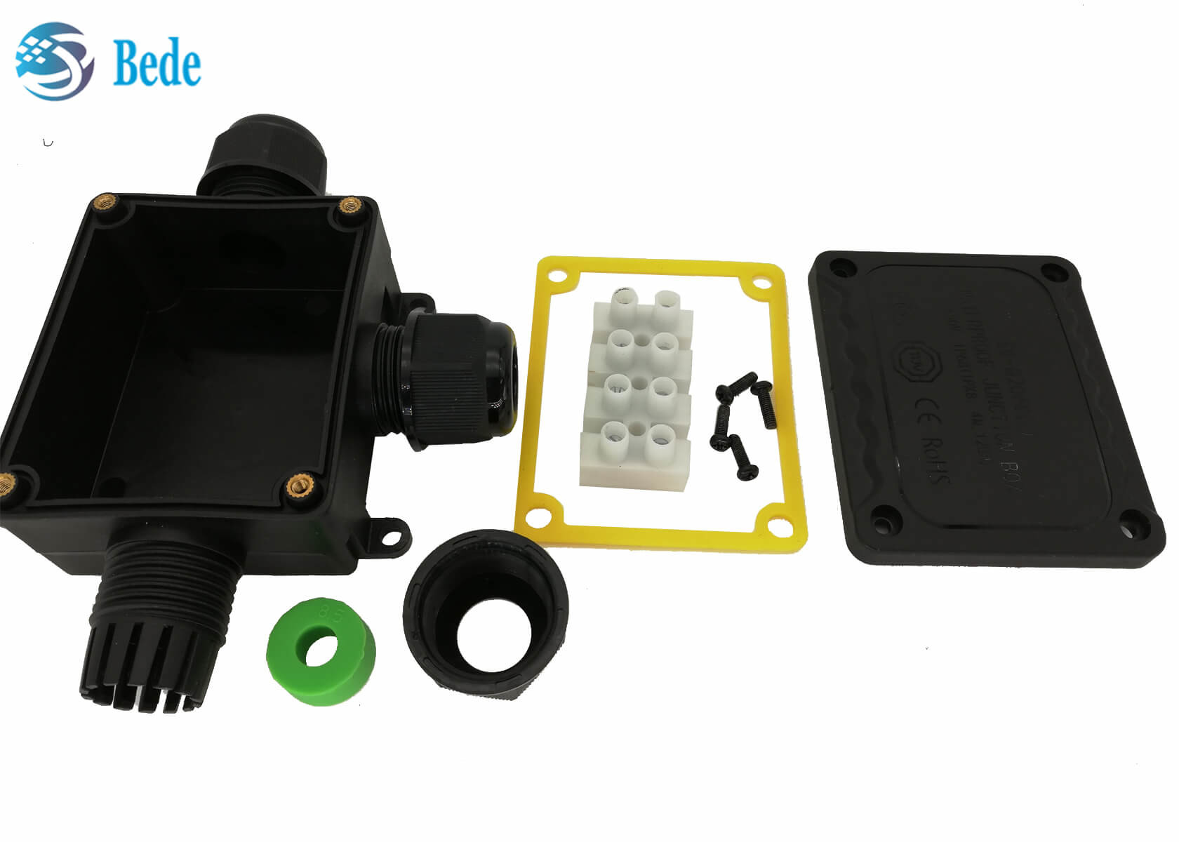 IP68 Waterproof Junction Box Weatherproof Outlet Box 3 Channel 450V T Type