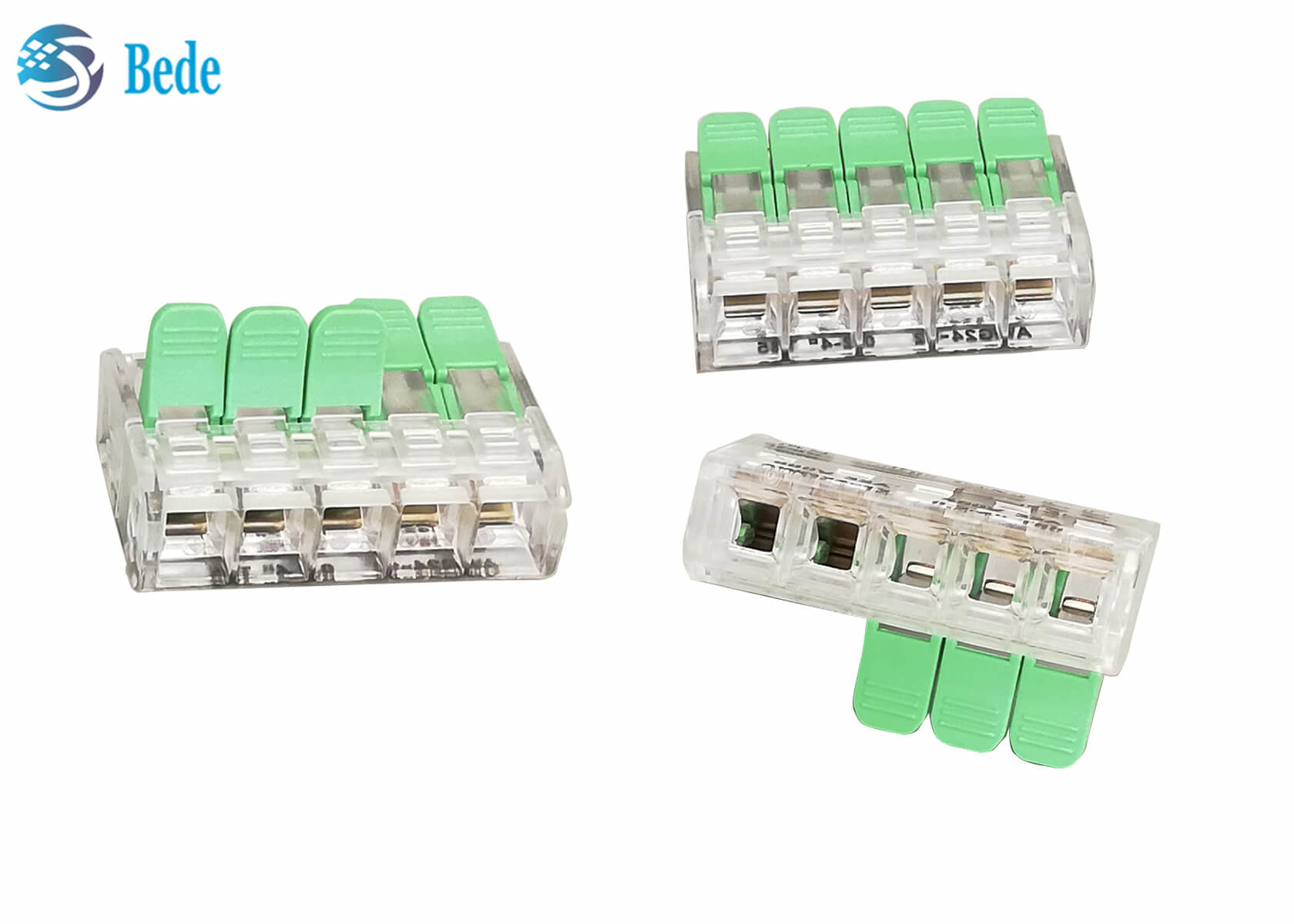 Spring Lever Quick Connect Terminal Block 5 Way 450V 32A OJ265