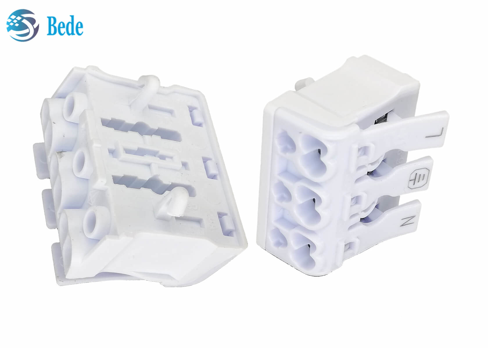 3 Pole Push Wire Connector Quick Terminal Block Suitable For Joining ...