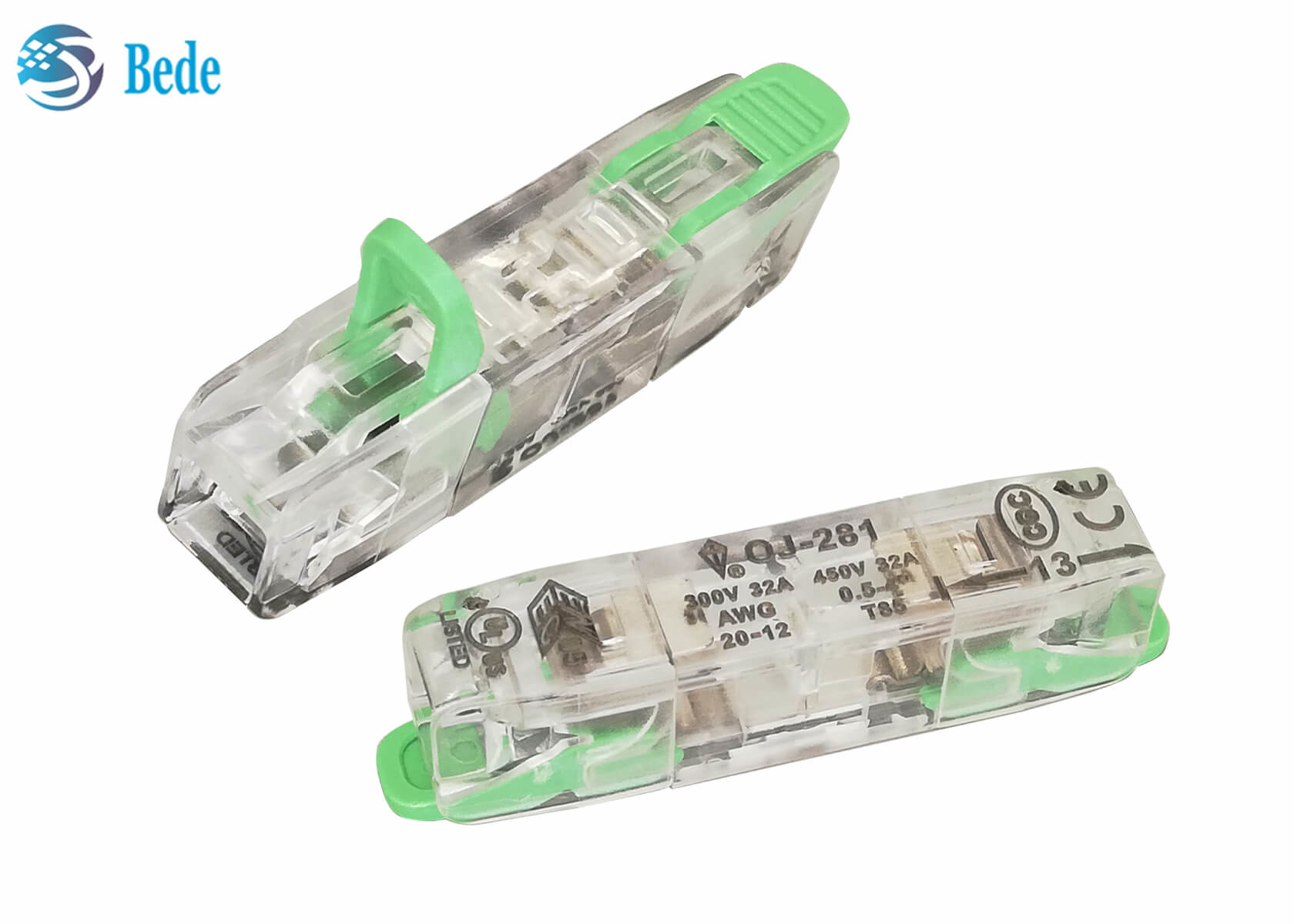 1 Way Quick Terminal Block Universal Wire And Cable Push In Connector ...