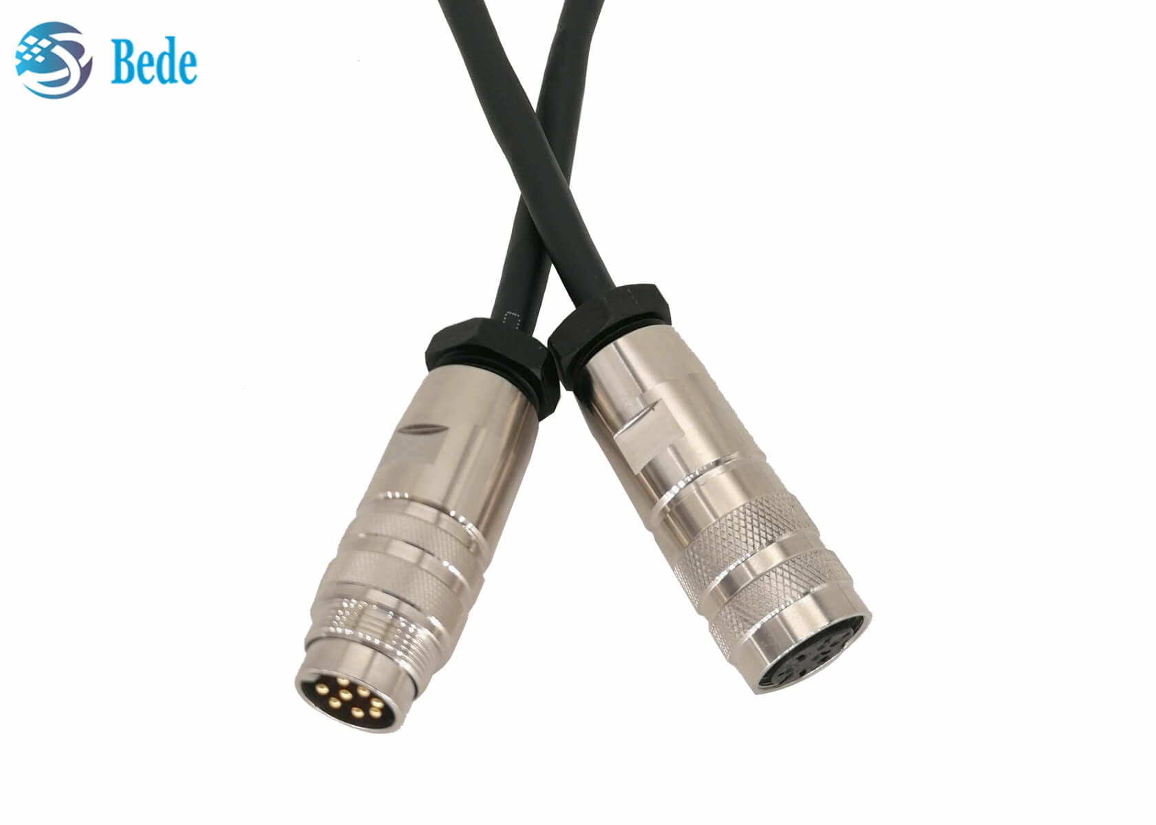 Male To Female RET Cables 10 Meter Length 8 Conductors MCU To RCU IP67