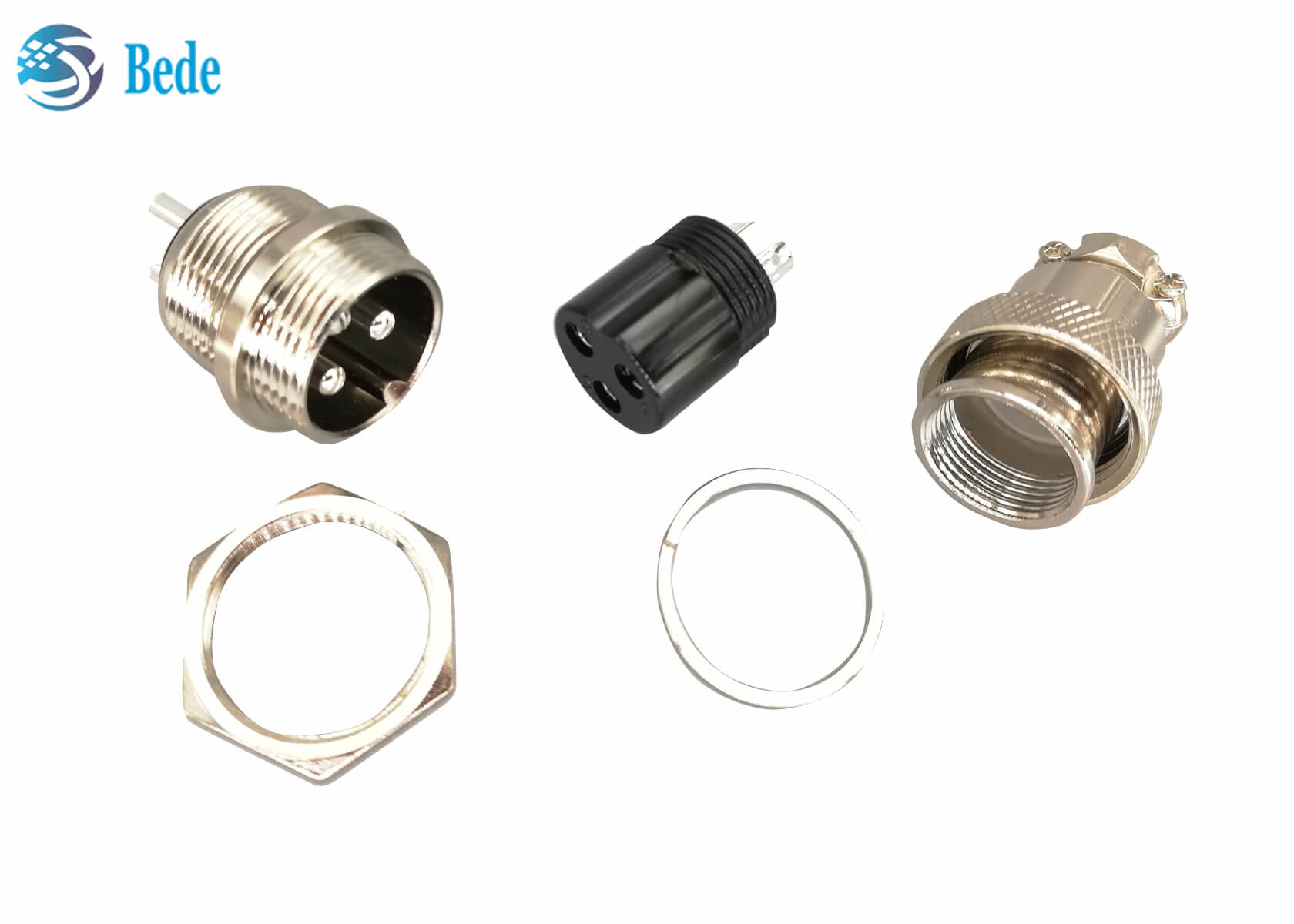 Front Mounting Circular Gx20 Connector Male & Female Kits 2~10 / 12/ 14 ...