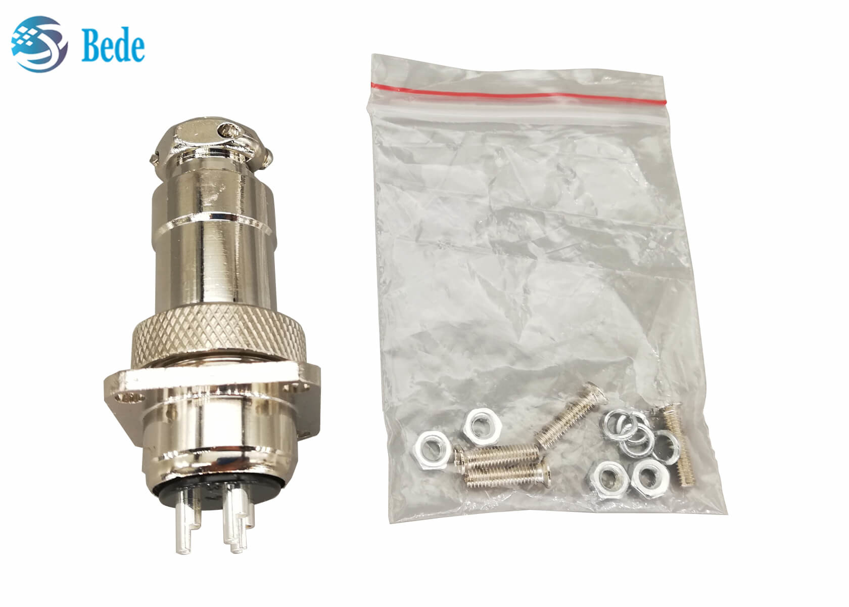 Panel Mount Circular 9 Pins - 2 Pin Aviation Connector GX20 With Square ...