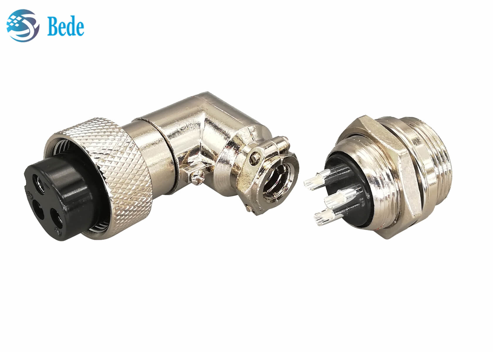 GX 20 Elbow Aviation Connector Plug Panel Mounting Connectors 90 ...