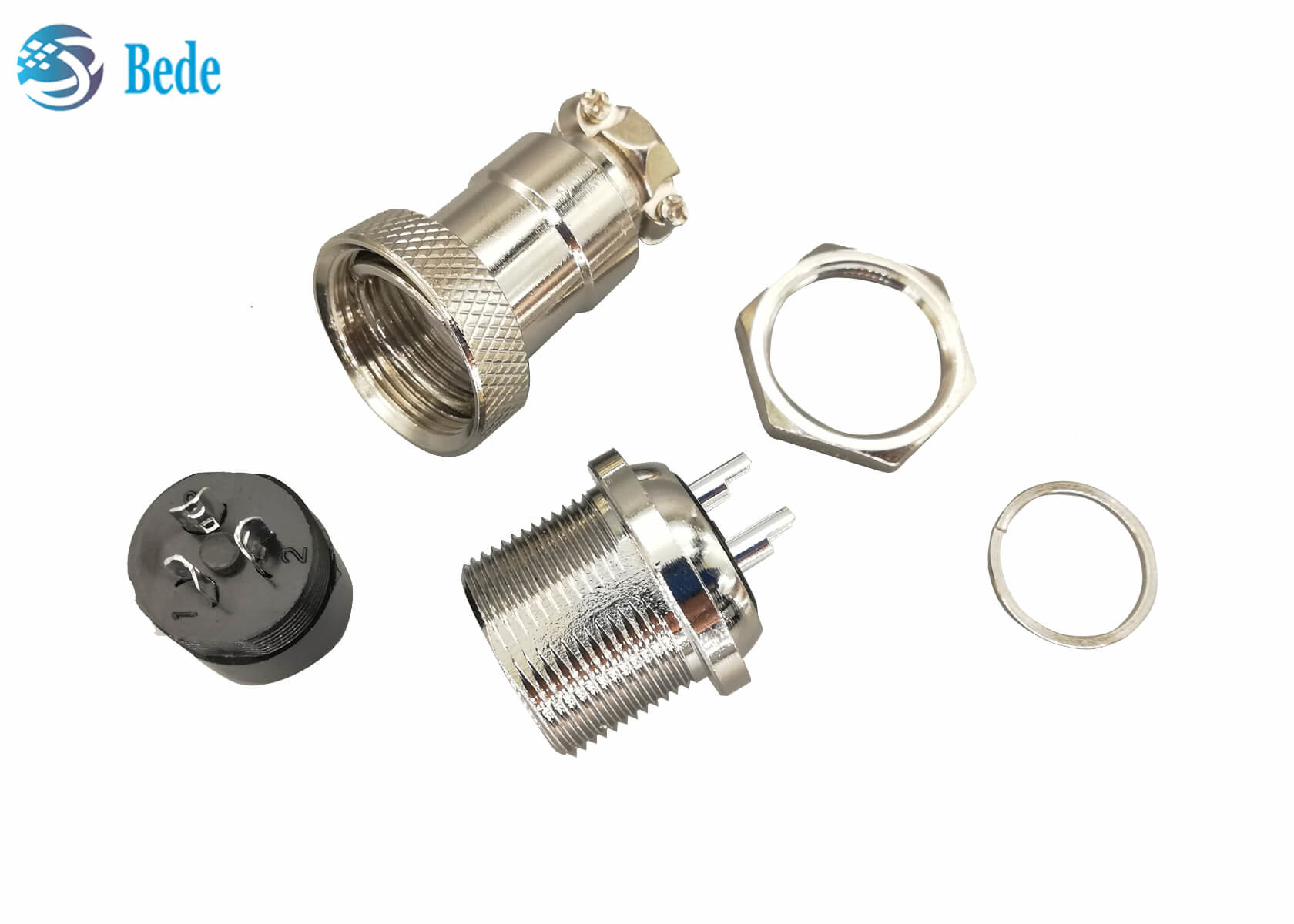 Zinc Alloy Gx20 Connector Rear Mounting Connector For Industrial ...