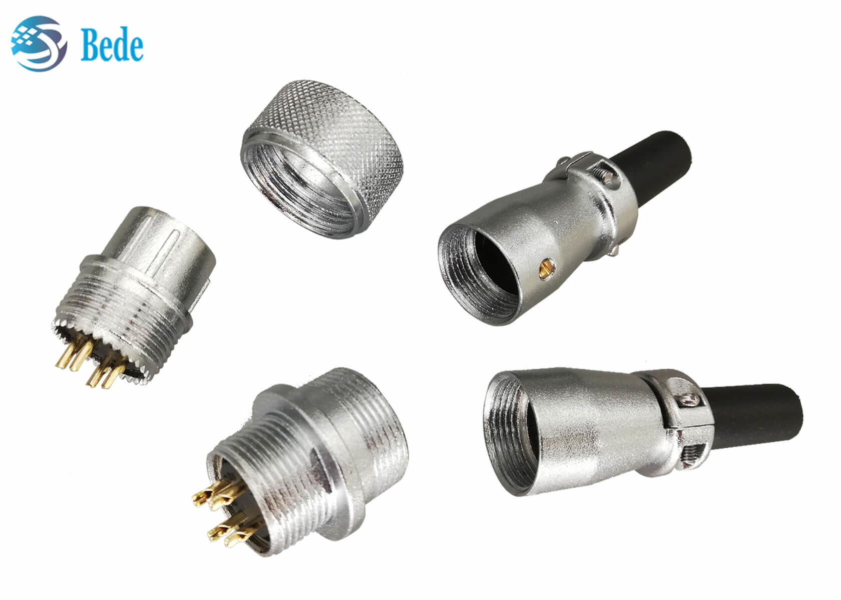Round 4 Pin Circular Connector Female Male Docking Connectors 4 5 6 ...