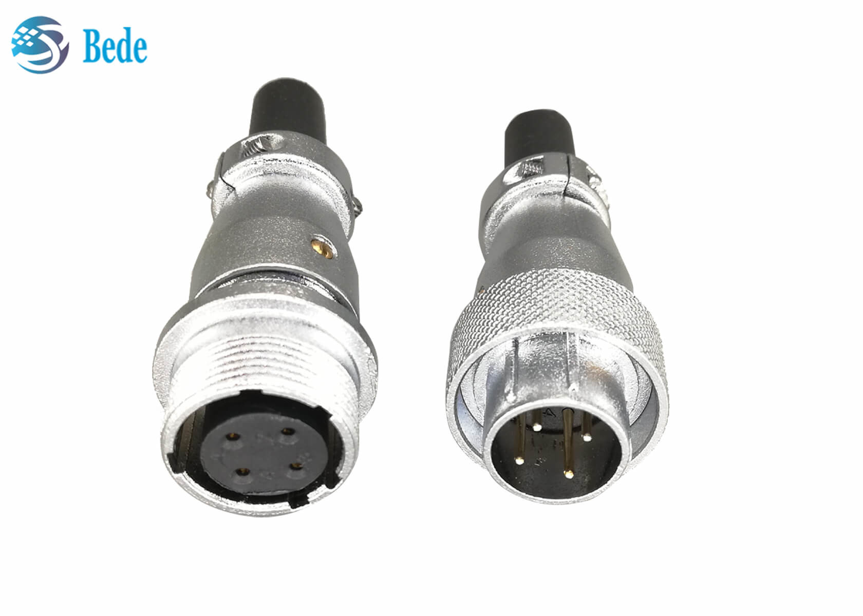 Round 4 Pin Circular Connector Female Male Docking Connectors 4 5 6 ...