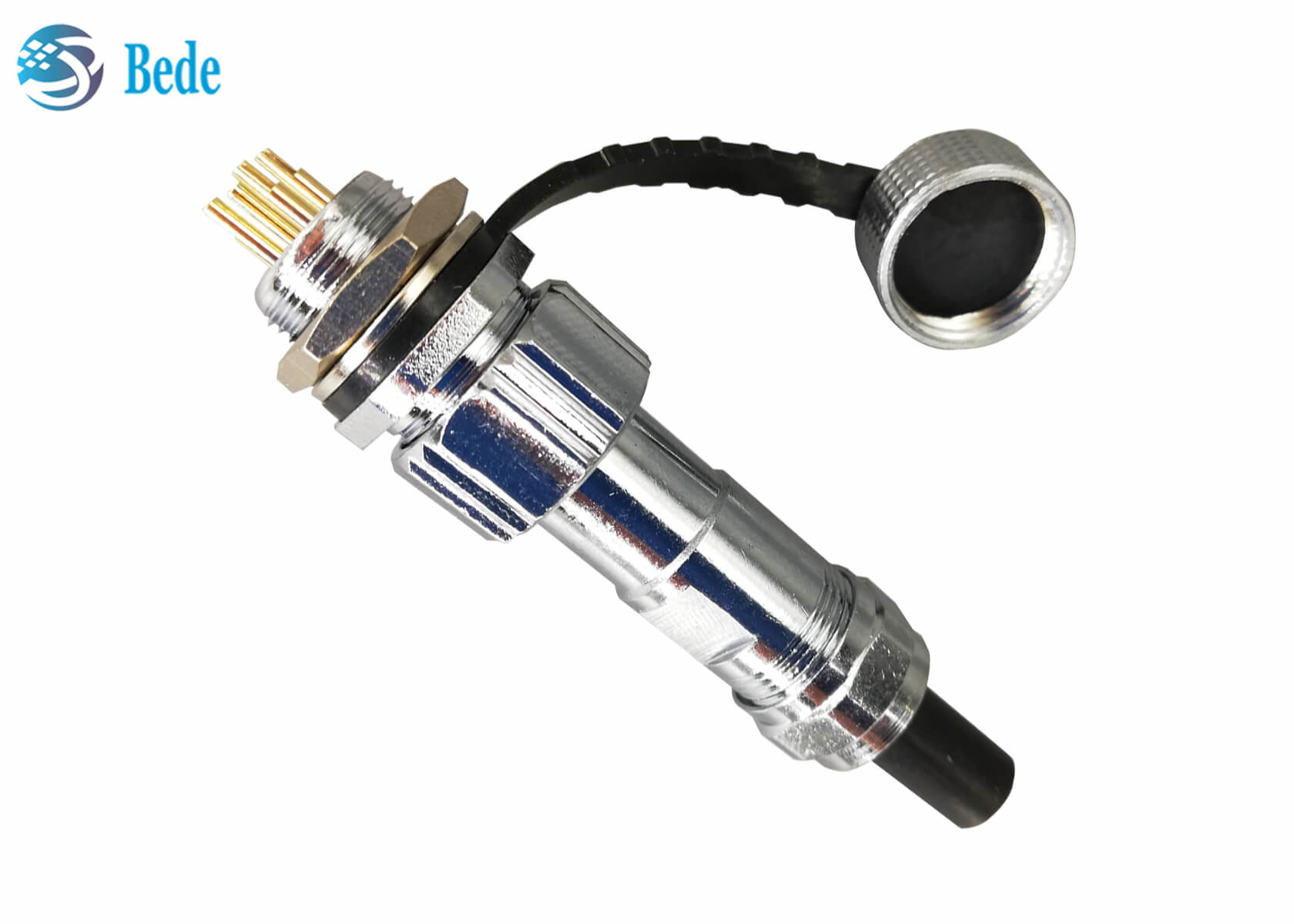 IP67 Waterproof GX12 Panel Mounting Connector Plug Set Female And Male ...