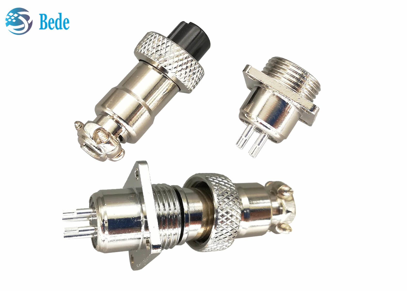 16 Millimeter M16 Circular Connectors With Square Flange 2~10 Pin 200V