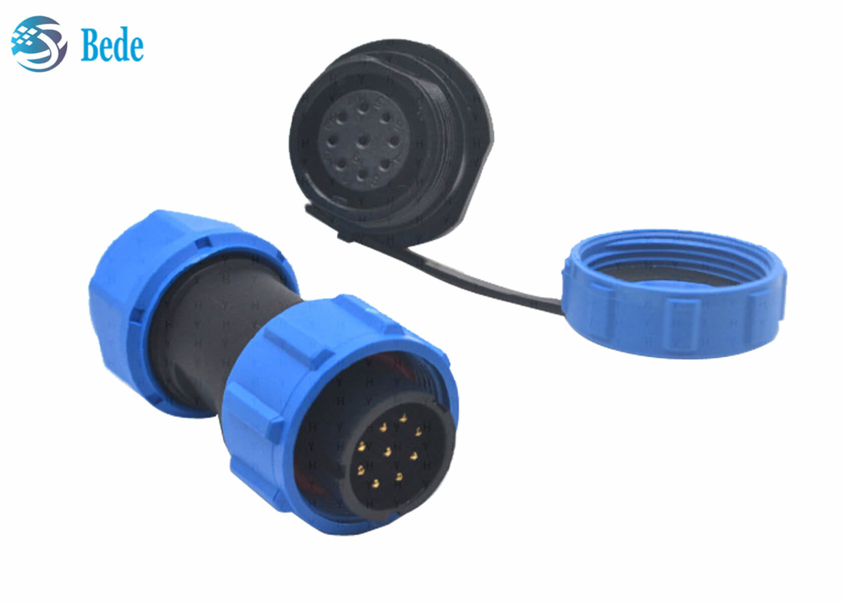 M13 PA66 Waterproof Cable Connectors Panel Mounting Connector 2 3 4 5 6 ...