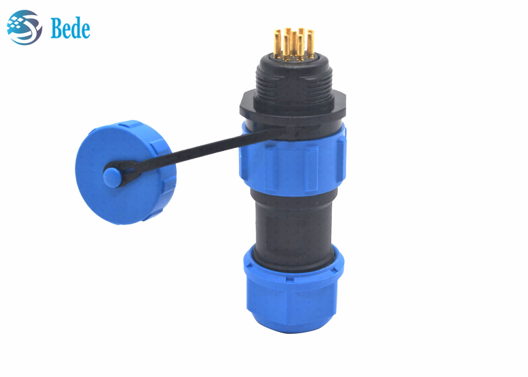 PA66 M17 2 Pin Waterproof Connector Panel Mounting 3 4 5 6 7 9 Pin ...