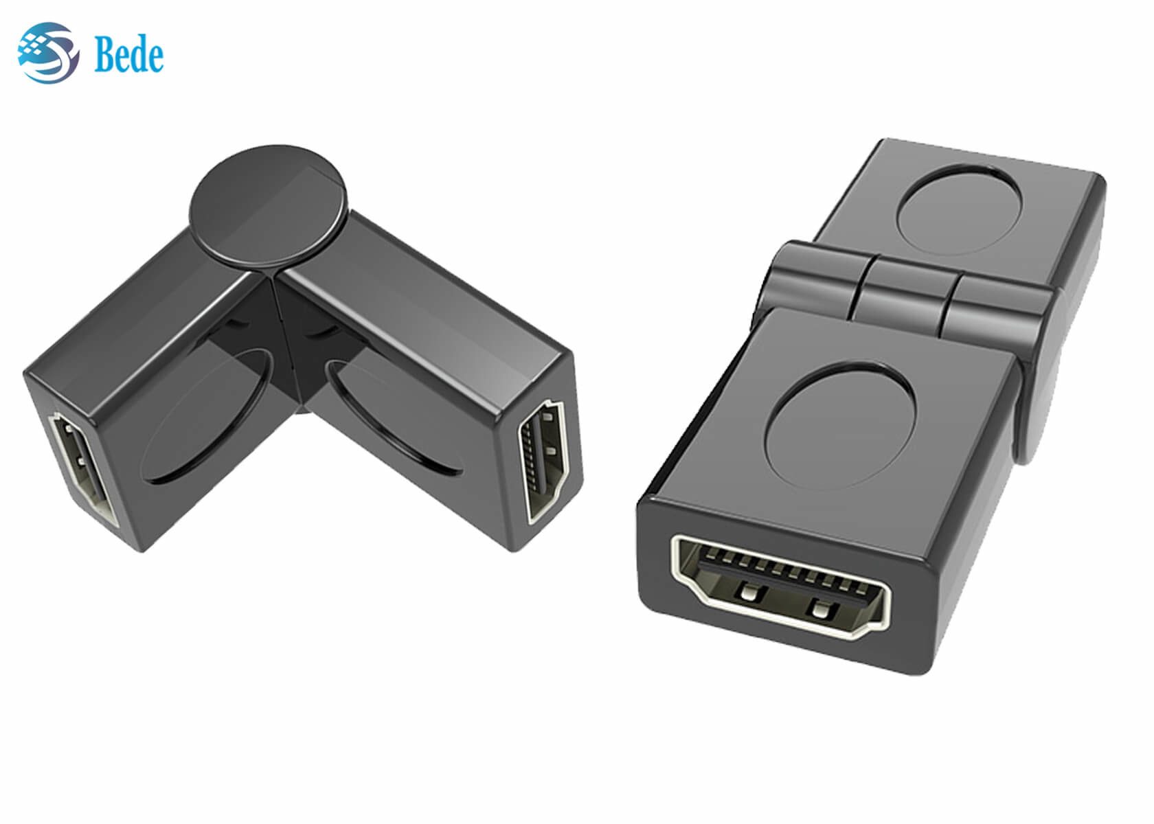Male To Female Swivel HDMI Coupler 90 180 270 360 Degree Angle ...