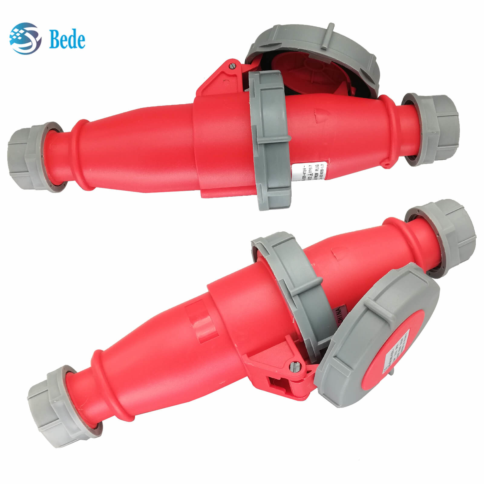 3P+N+E Industrial Plug & Socket 5 Pins IP67 AC220-415V 16 And 32 Amp ...