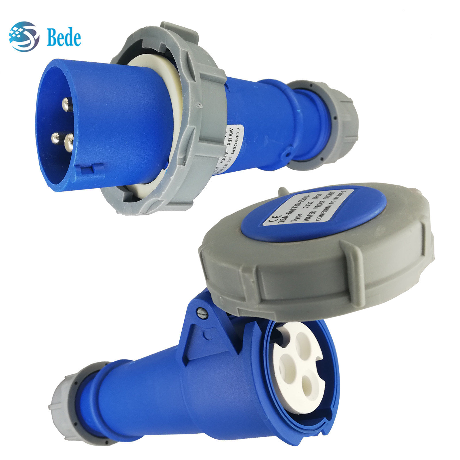 Single Phase 3pin Industrial Plug Socket - with Standard ICE60309 220 ...