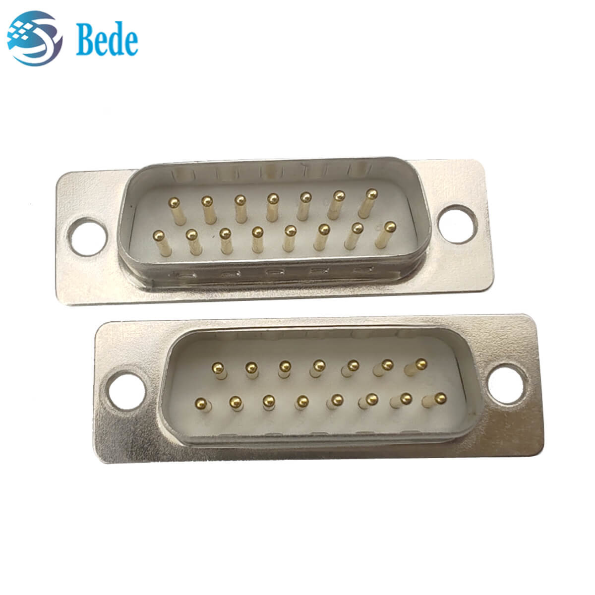 500V Voltage Rating Db 15 Male Connector , D Sub 15 Pin Male Connector With Boardlocks