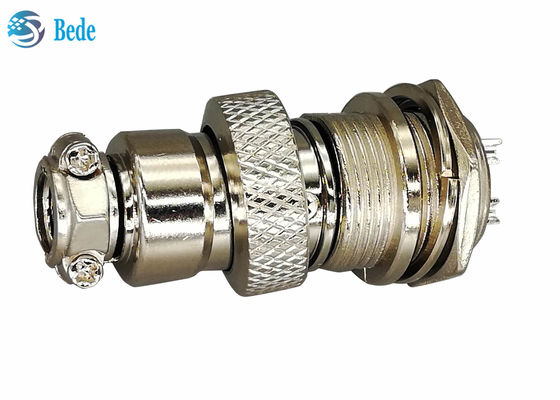 2 Pin 16MM Circular Gx16 Aviation Connector Panel Mount Connector Male ...