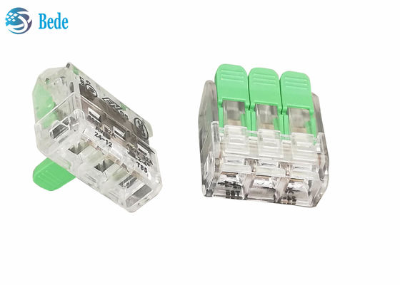Lever Wire Splicing Connector Quick Terminal Blocks 3 ways 450V 32A OJ263